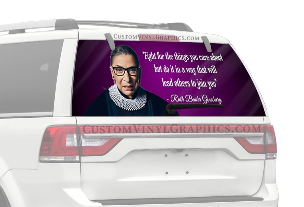 RBG Fight Truck Window Decal – Custom Vinyl Graphics