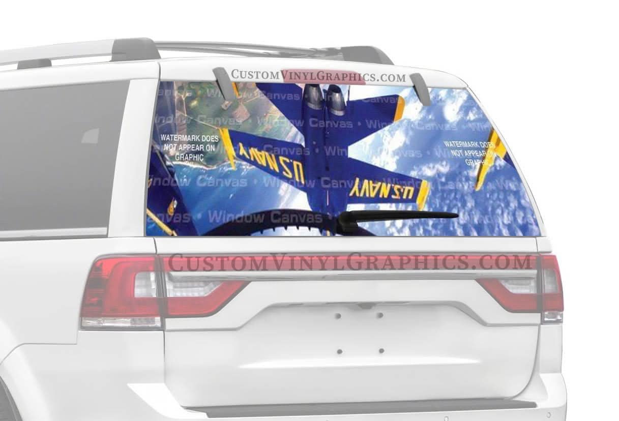 Inverted Rear Window Decal – Custom Vinyl Graphics