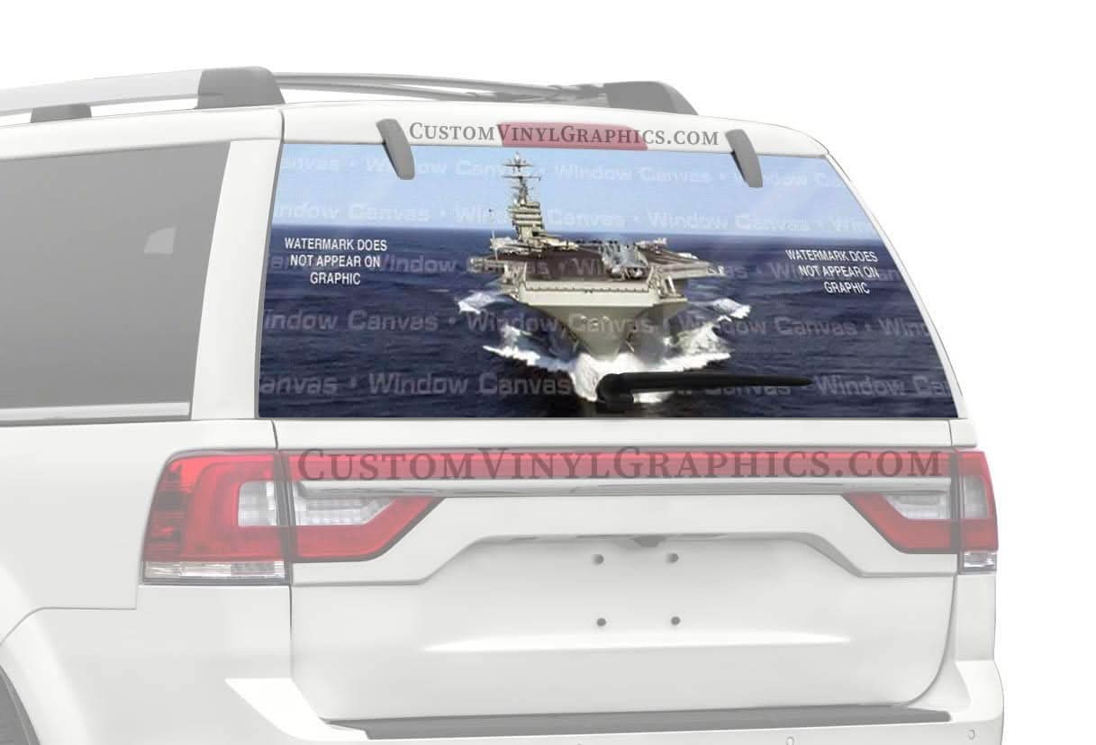 All Ahead Full Rear Window Decal – Custom Vinyl Graphics