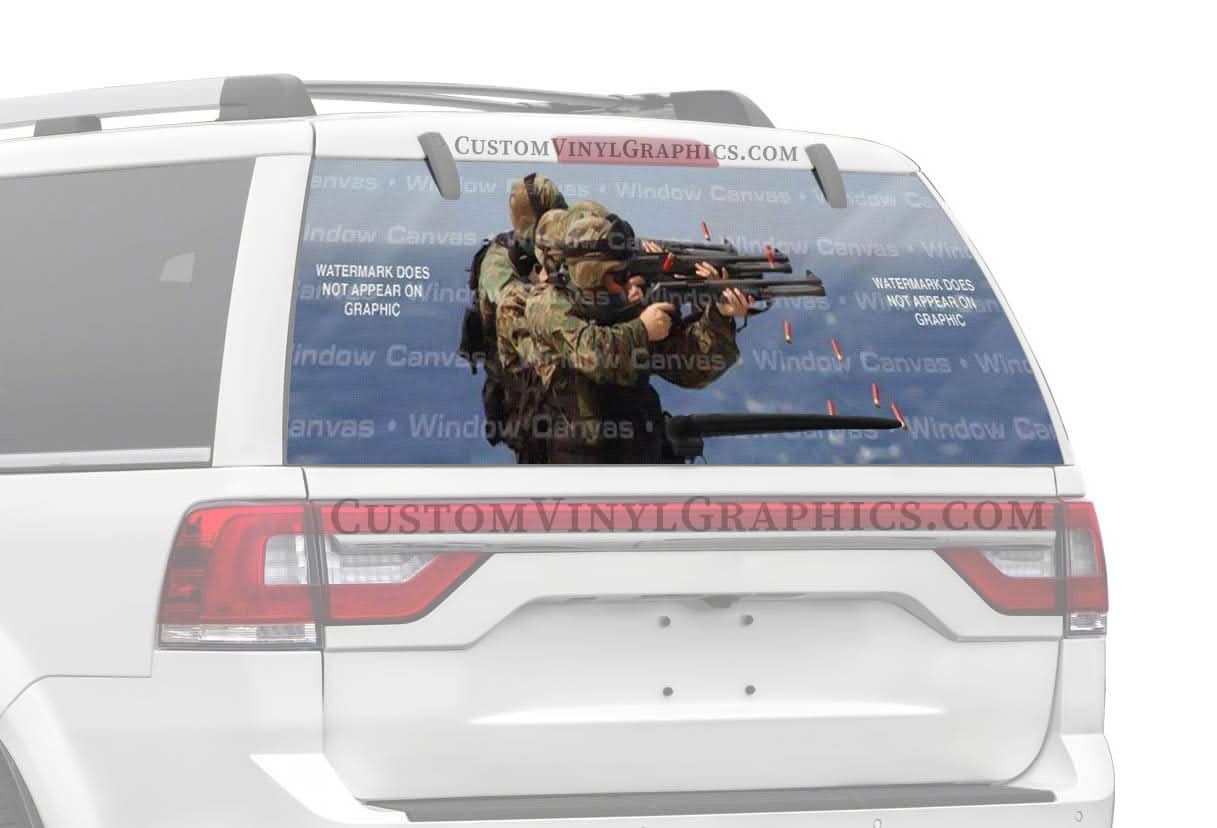 USMC Duck Hunting Rear Window Decal – Custom Vinyl Graphics