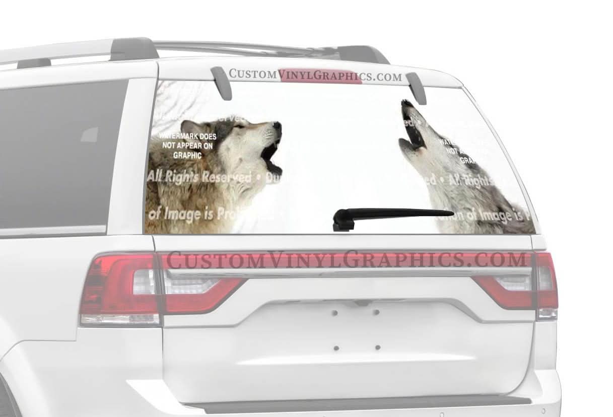 Wolf Song Rear Window Decal – Custom Vinyl Graphics