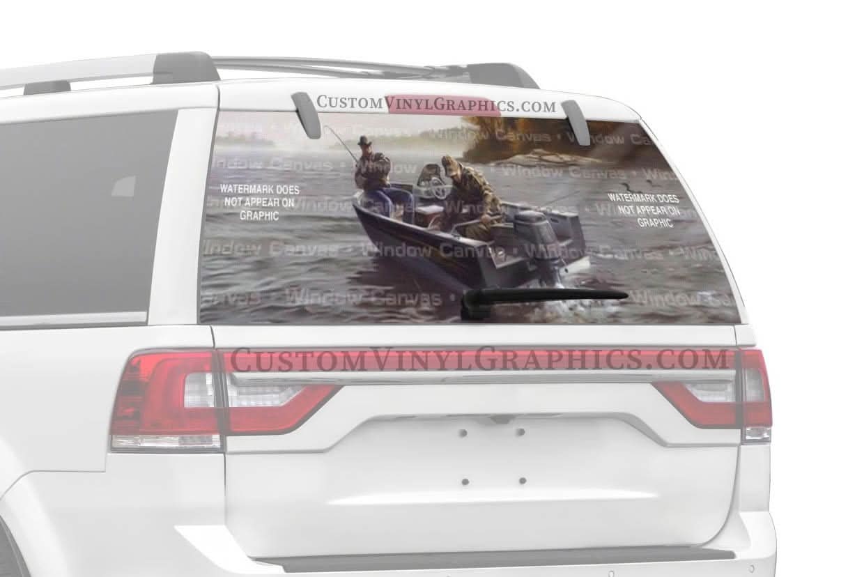 Fishing Buddies Rear Window Decal – Custom Vinyl Graphics