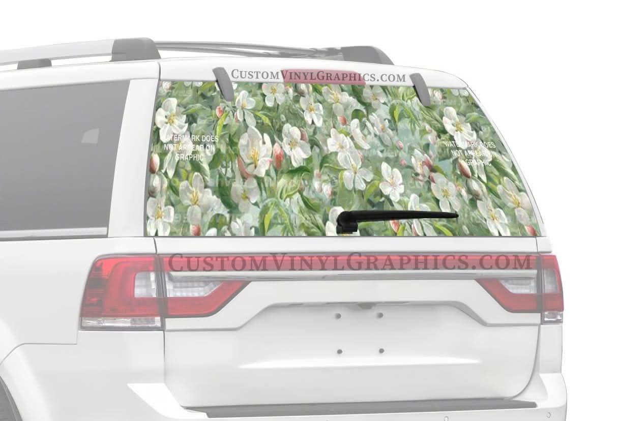 Orchard Blossoms Rear Window Decal – Custom Vinyl Graphics