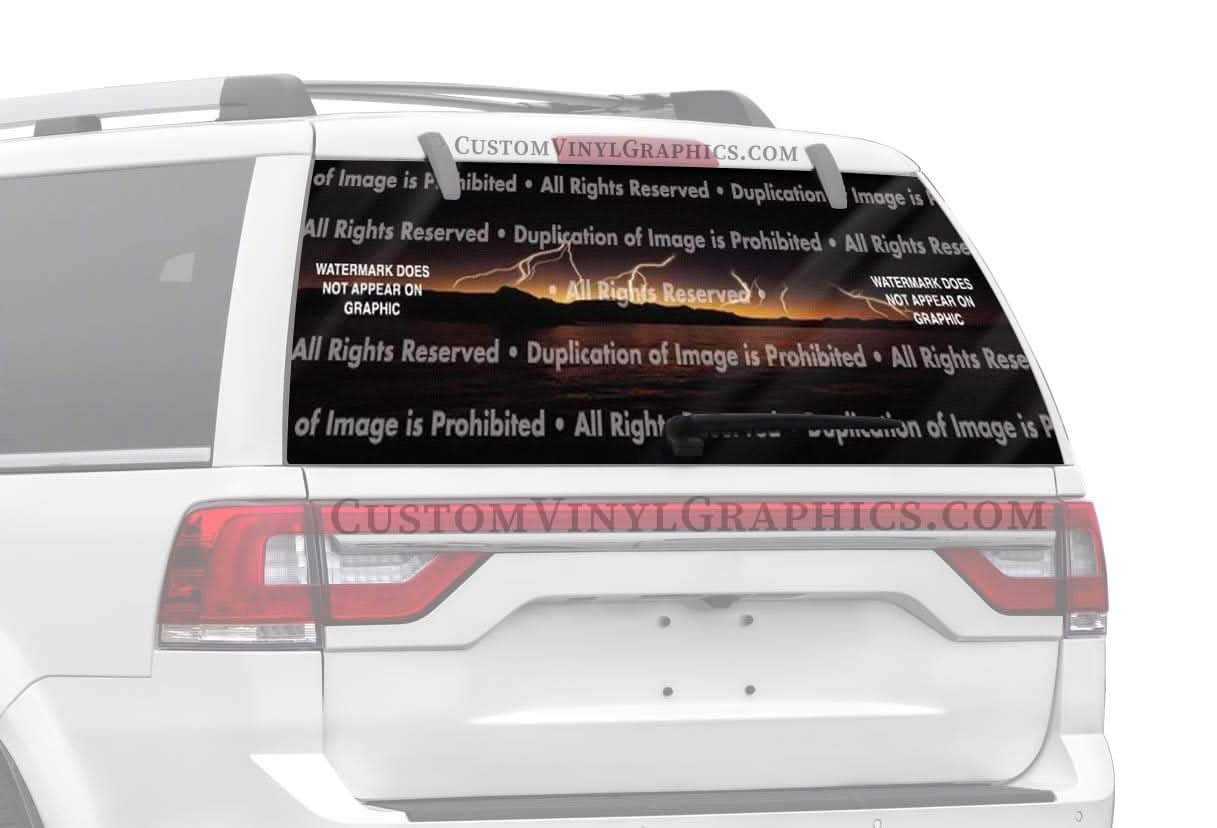 Ocean Lightning Rear Window Decal – Custom Vinyl Graphics