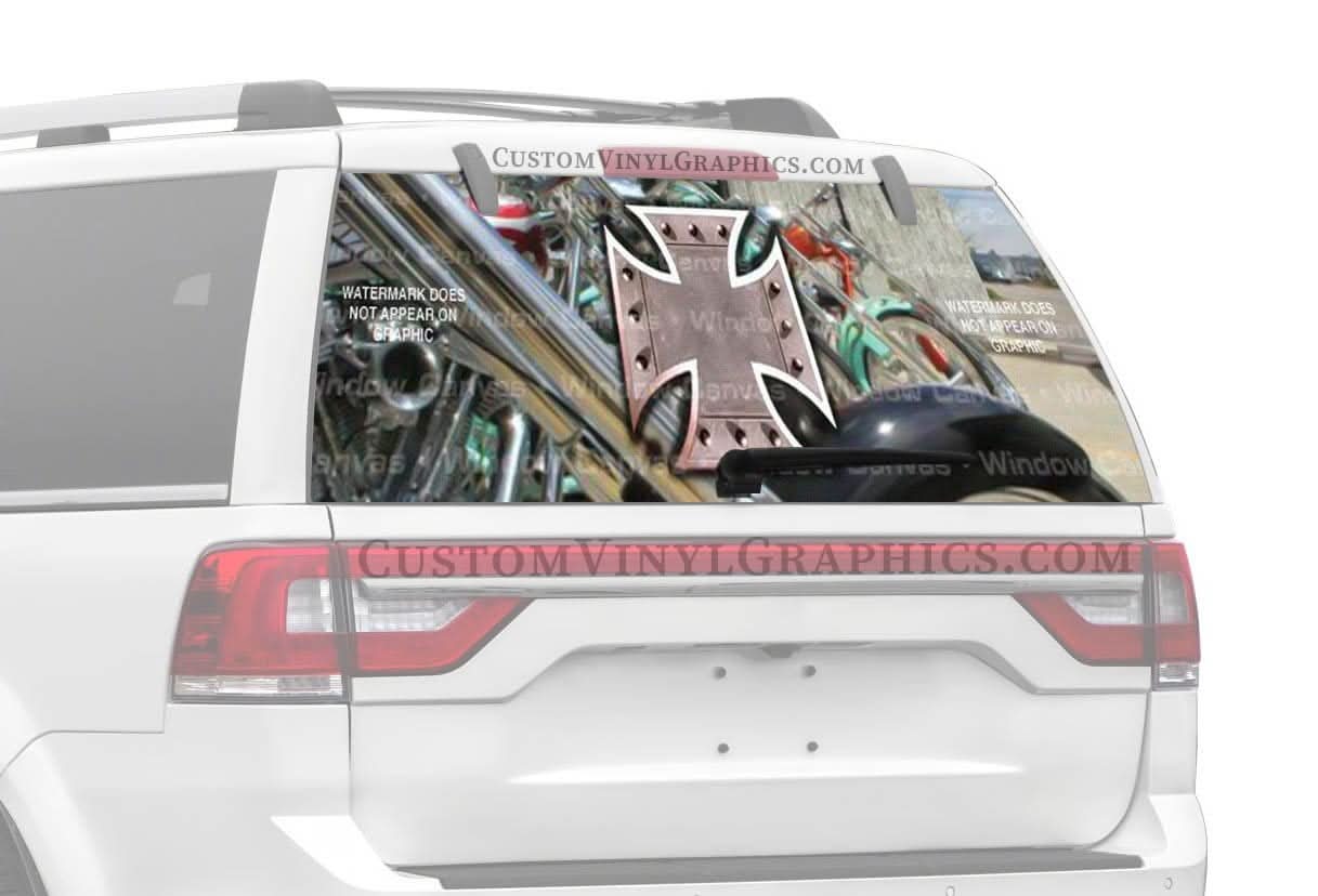 Chopper of Steel Rear Window Decal – Custom Vinyl Graphics