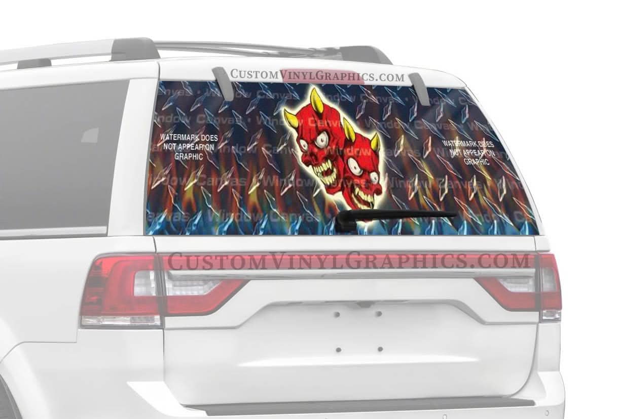 Devils Fury Rear Window Decal – Custom Vinyl Graphics