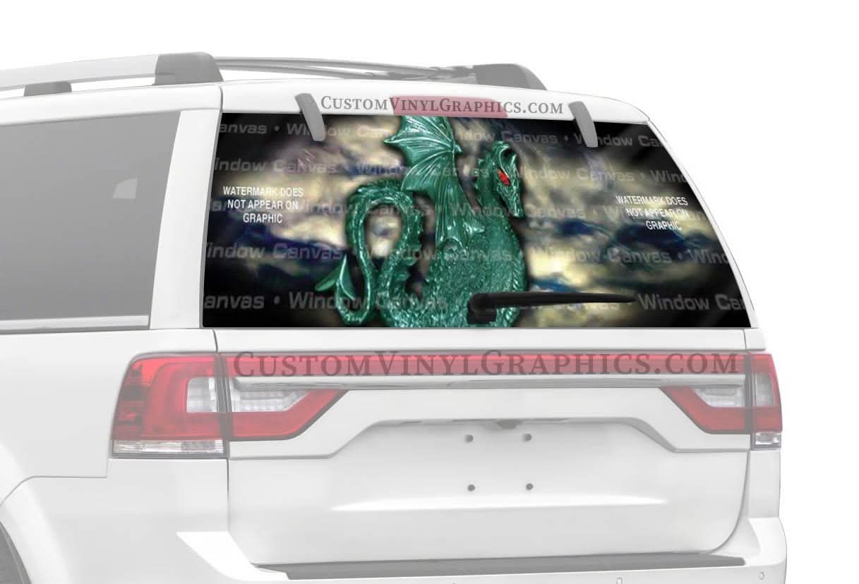 Dark Dragon Rear Window Decal – Custom Vinyl Graphics