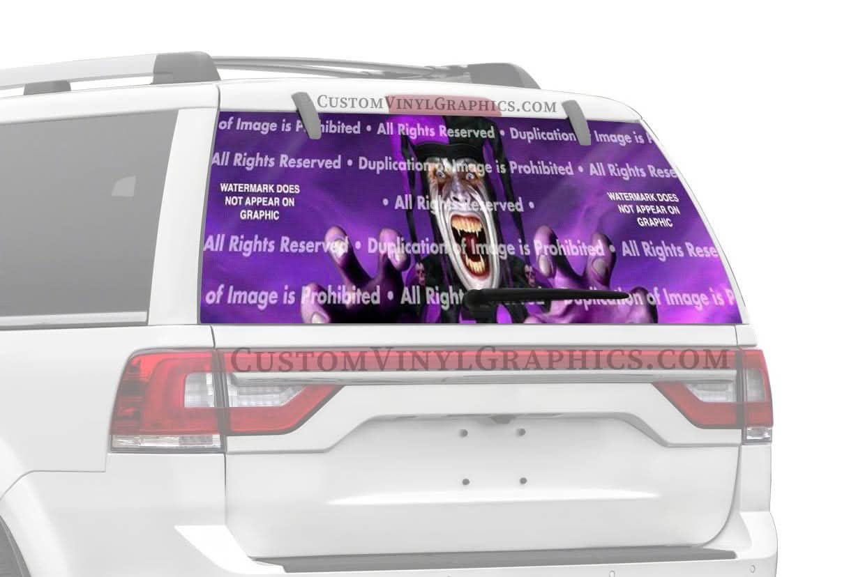 Jester Vampire Rear Window Decal – Custom Vinyl Graphics