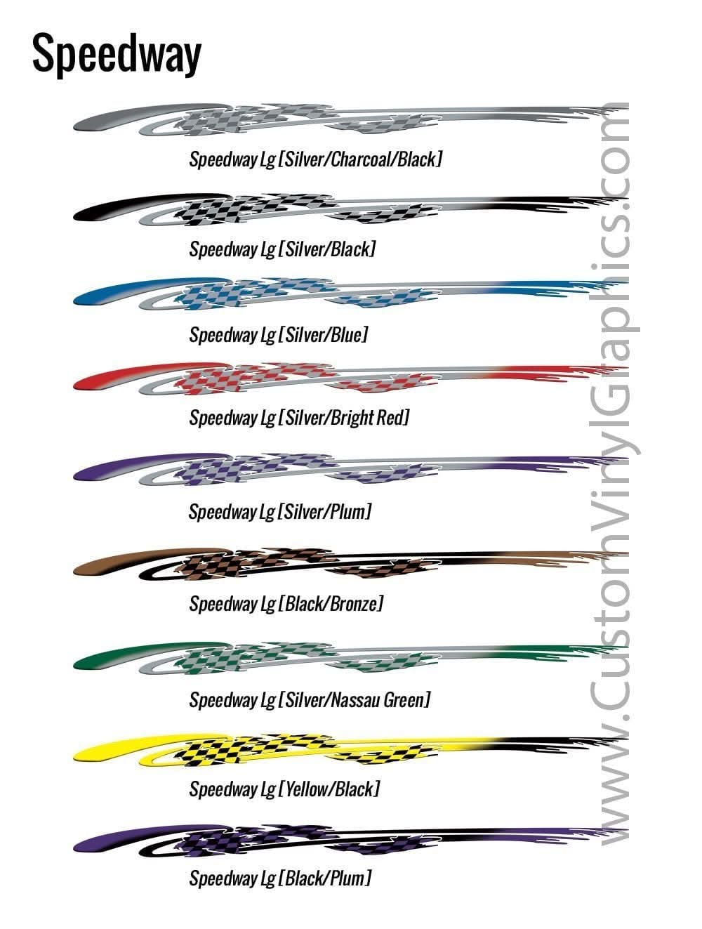 Speedway Vinyl Graphic – Custom Vinyl Graphics