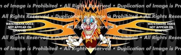 Psycho Clown Rear Window Decal – Custom Vinyl Graphics
