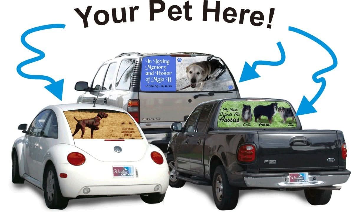 Your Pet Custom Rear Window Decal – Custom Vinyl Graphics