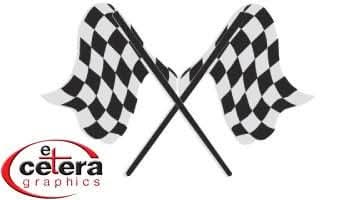 Checkered Flags Small Vinyl Graphic – Custom Vinyl Graphics