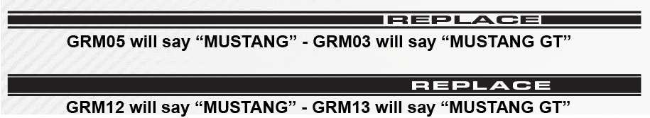 Mustang Rocker Stripes - 1999-2004 – Custom Vinyl Graphics