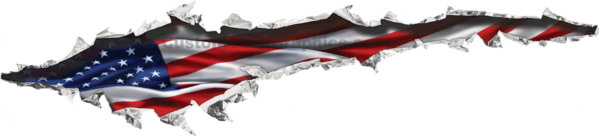 Amazing Tear Patriotic Vinyl Graphic – Custom Vinyl Graphics