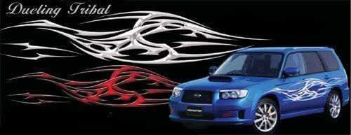 Dueling Tribal Vinyl Graphic – Custom Vinyl Graphics