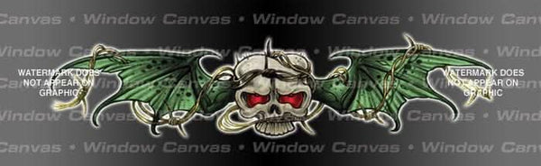 Trapped Skull Rear Window Decal – Custom Vinyl Graphics
