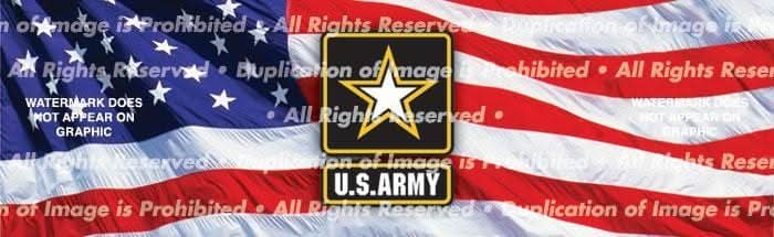 US Army 2 Rear Window Decal – Custom Vinyl Graphics