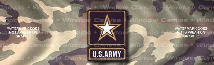 US Army Camo Rear Window Decal – Custom Vinyl Graphics