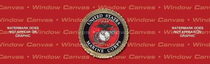 USMC Seal Rear Window Decal – Custom Vinyl Graphics